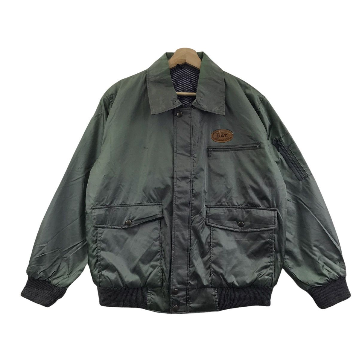 Caterpillar CATERPILLAR MITSUBISHI CAT Diesel Power Bomber Jacket | Grailed