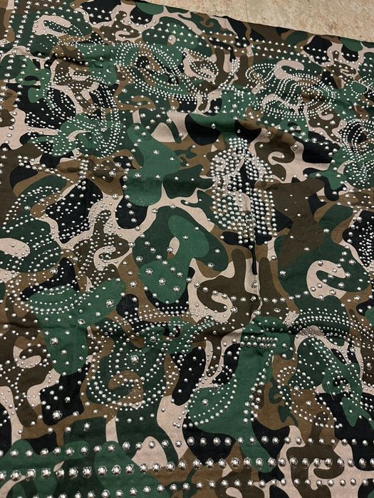 Goth Money Goth Money Studded Camo Soulja Rag Bandana | Grailed