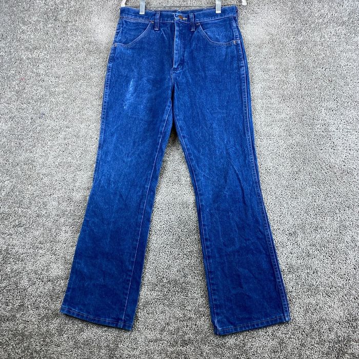 Wrangler Wrangler 945NAV Cowboy Cut Boot Jean Rigid Men's 31x30 Blue ...