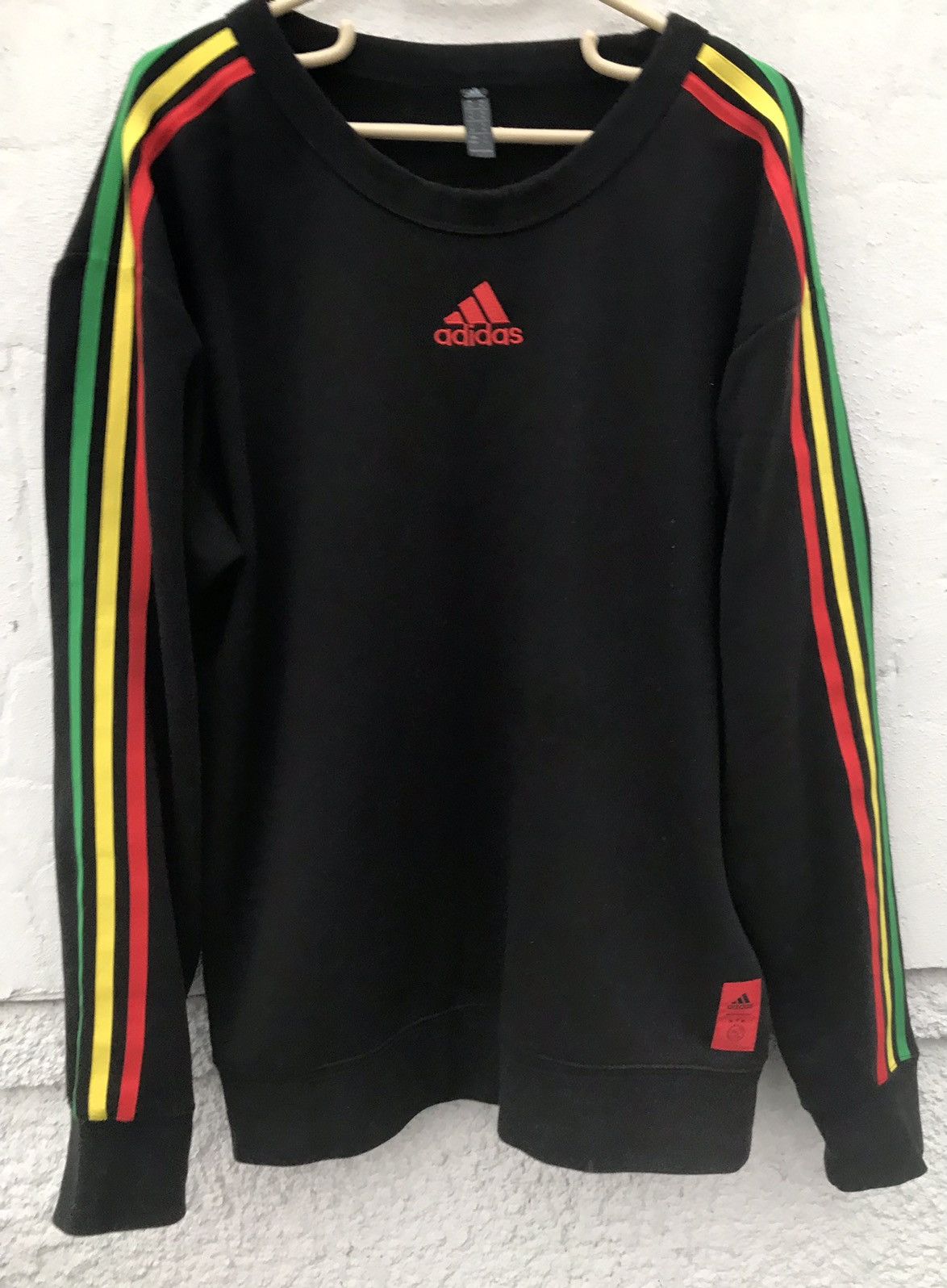 Adidas Adidas Ajax Crewneck Jamaica Flag Rasta Jumper Bob Marley | Grailed