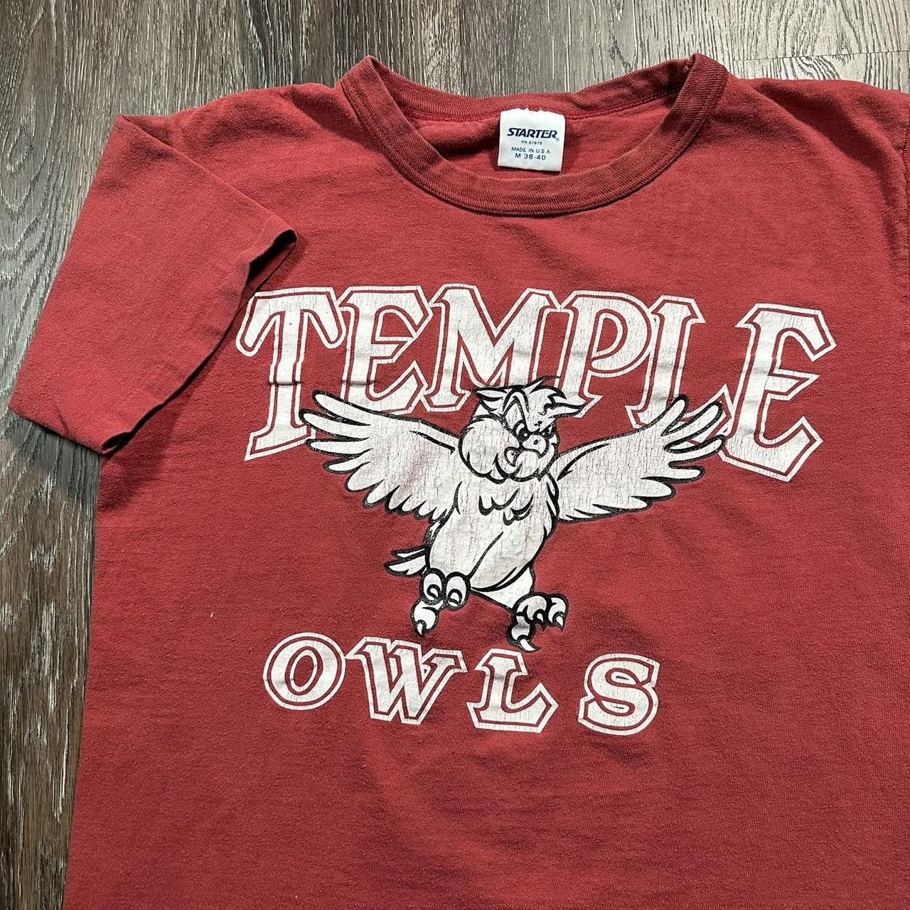 NCAA × Starter × Vintage vintage temple university t-shirt | Grailed
