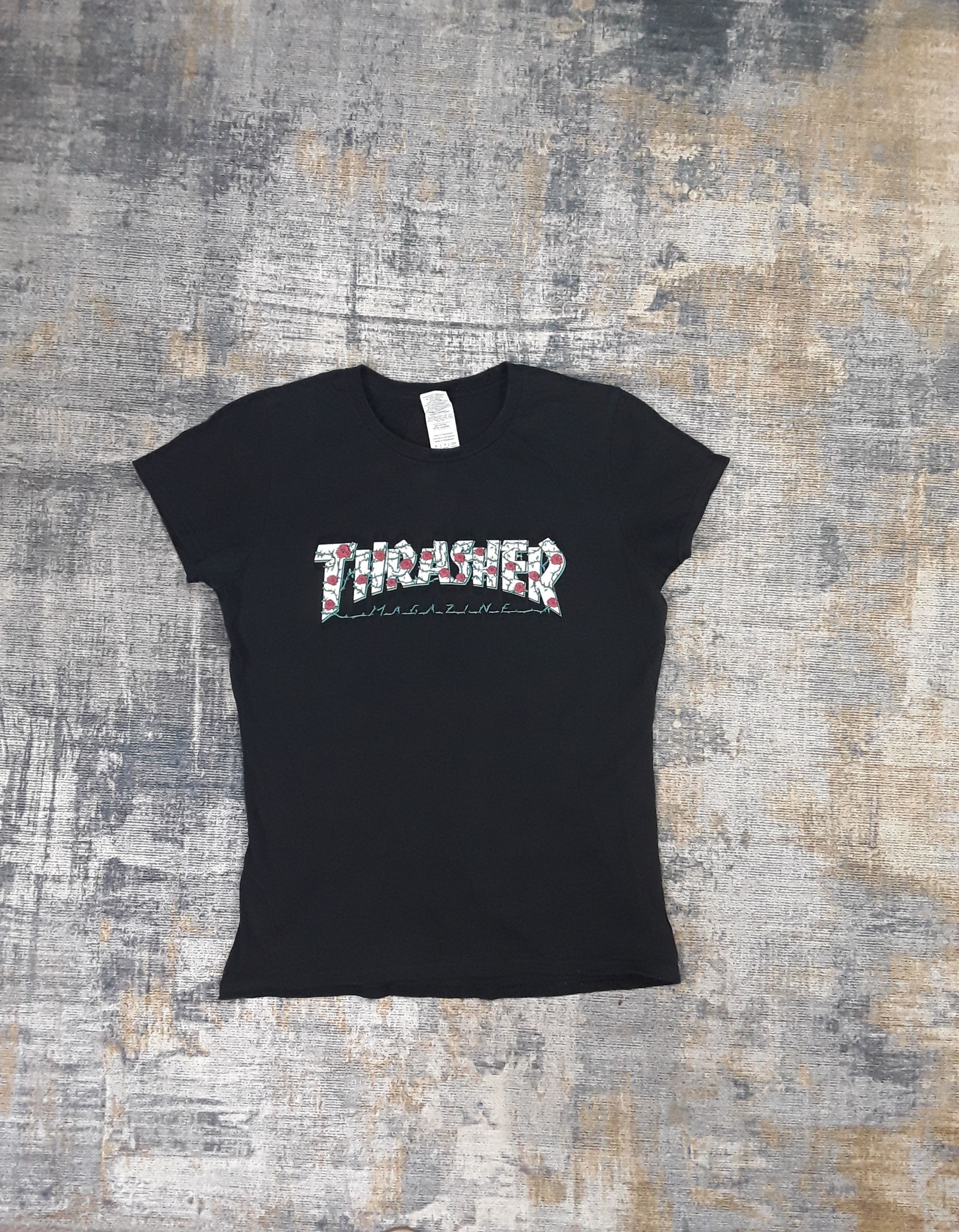 Streetwear × Thrasher Thrasher roses and thorns logo Tee | Grailed