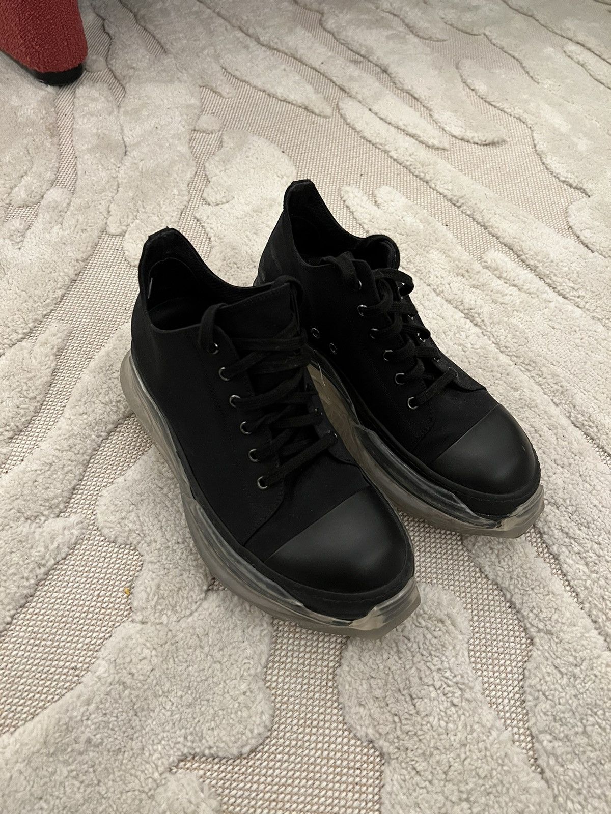 Rick Owens Rick Owens Drkshdw Abstract Ramones Clear Sole | Grailed