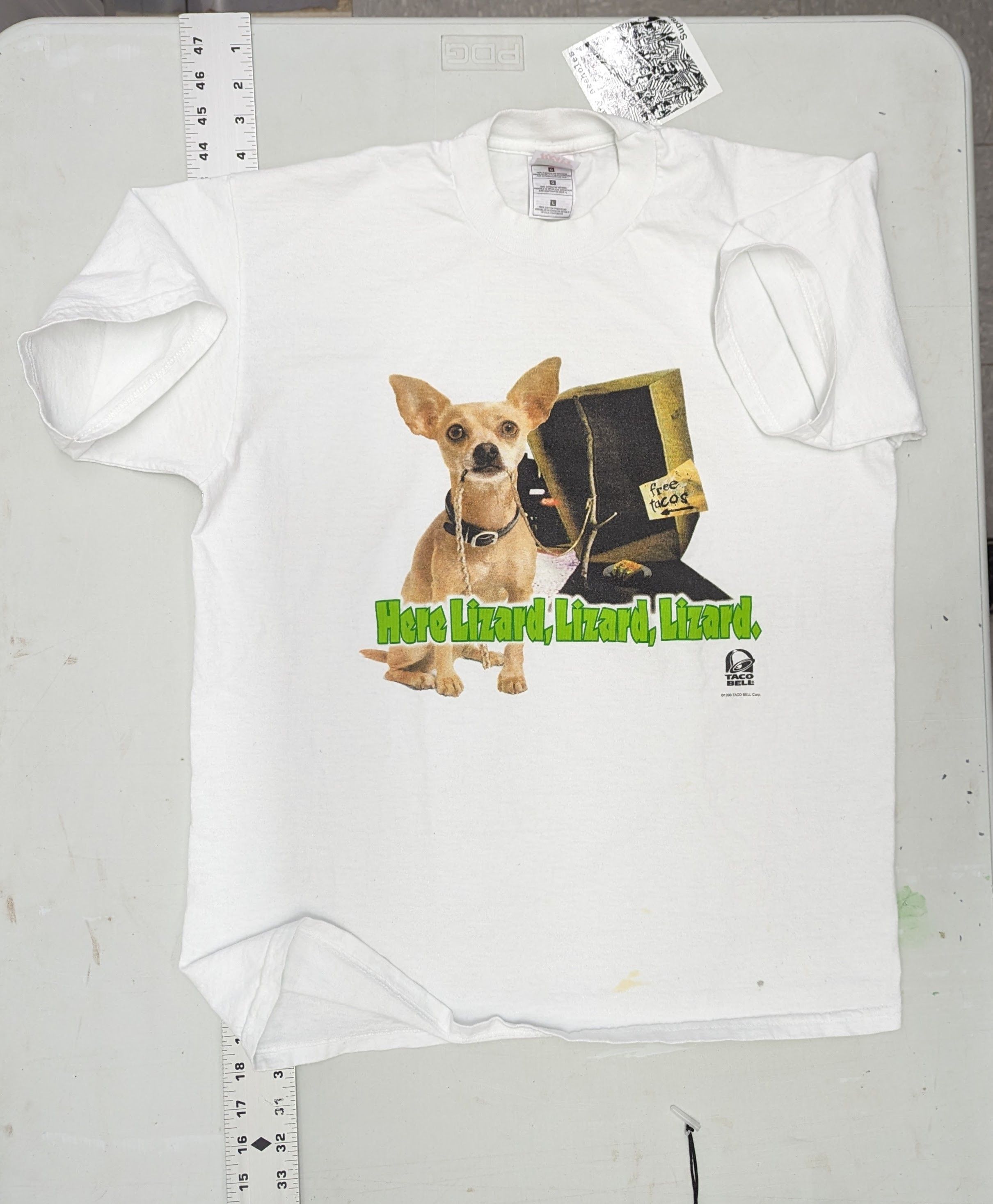 Vintage 1998 Taco Bell Chihuahua Godzilla movie promo 90s | Grailed