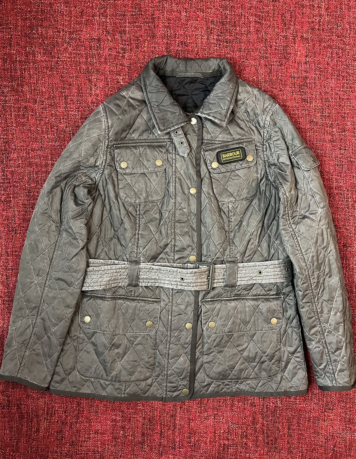Barbour Barbour International vintage quilted jacket rare silver | Grailed