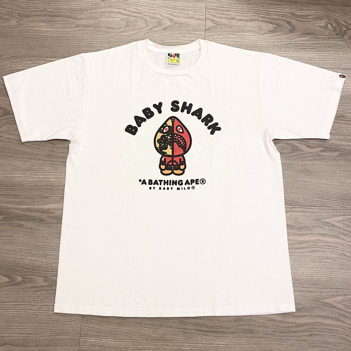 Bape Bape Milo baby shark Tee Tshirt camo Ape Nigo Pharrell sta | Grailed