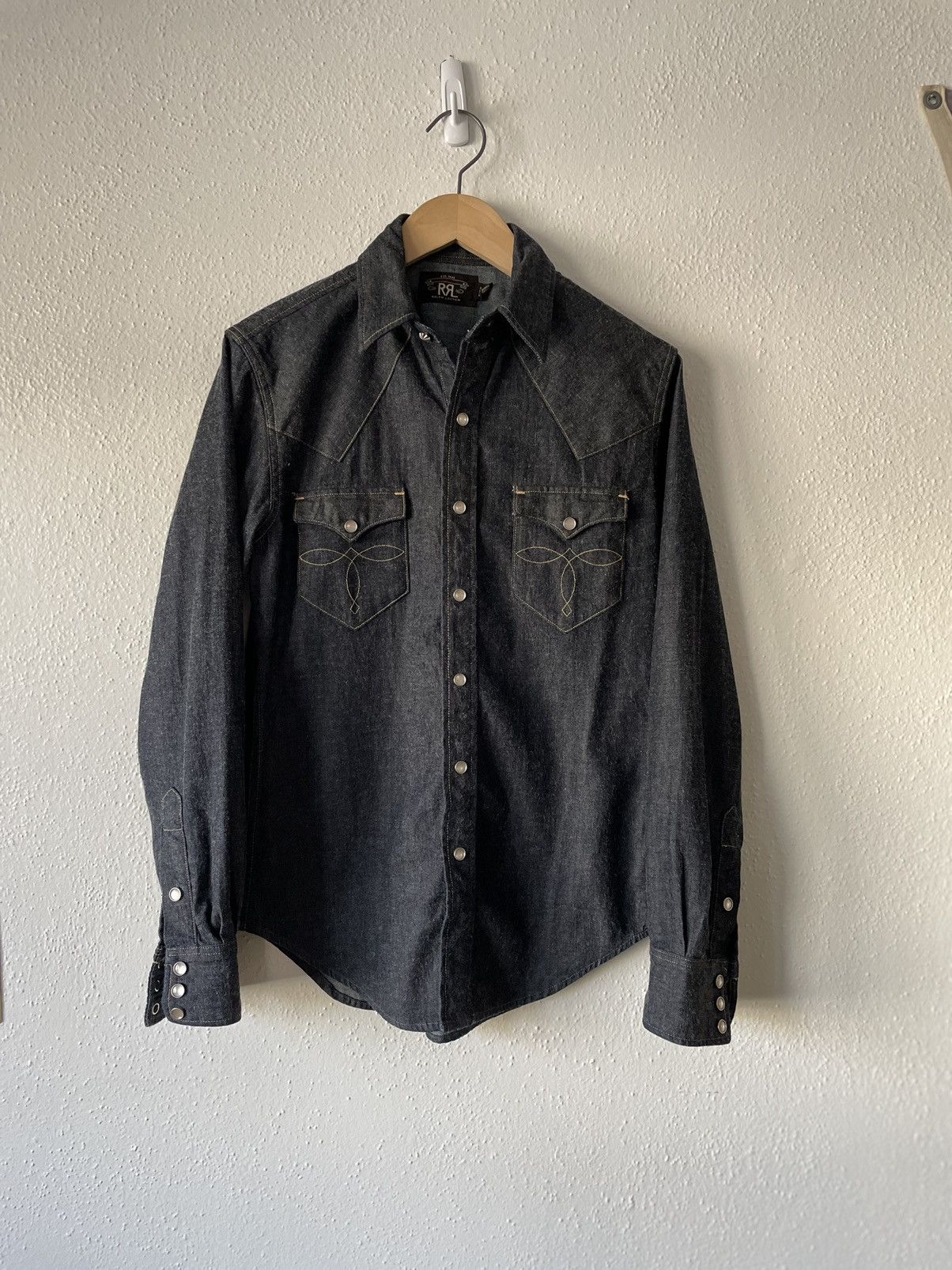 Ralph Lauren RRL Slim Fit Denim Western Shirt | Grailed