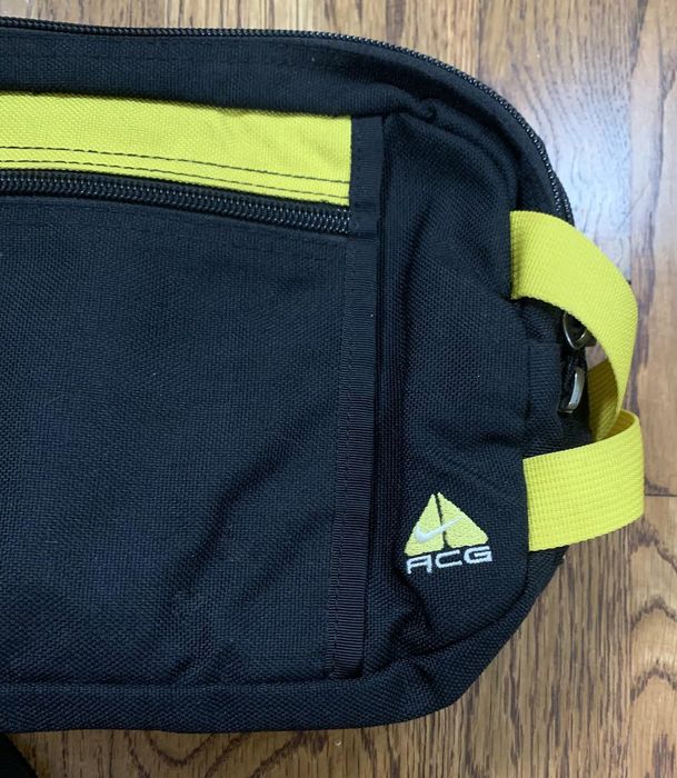 Nike ACG Vintage Nike ACG Black / Yellow Lumbar Bag | Grailed
