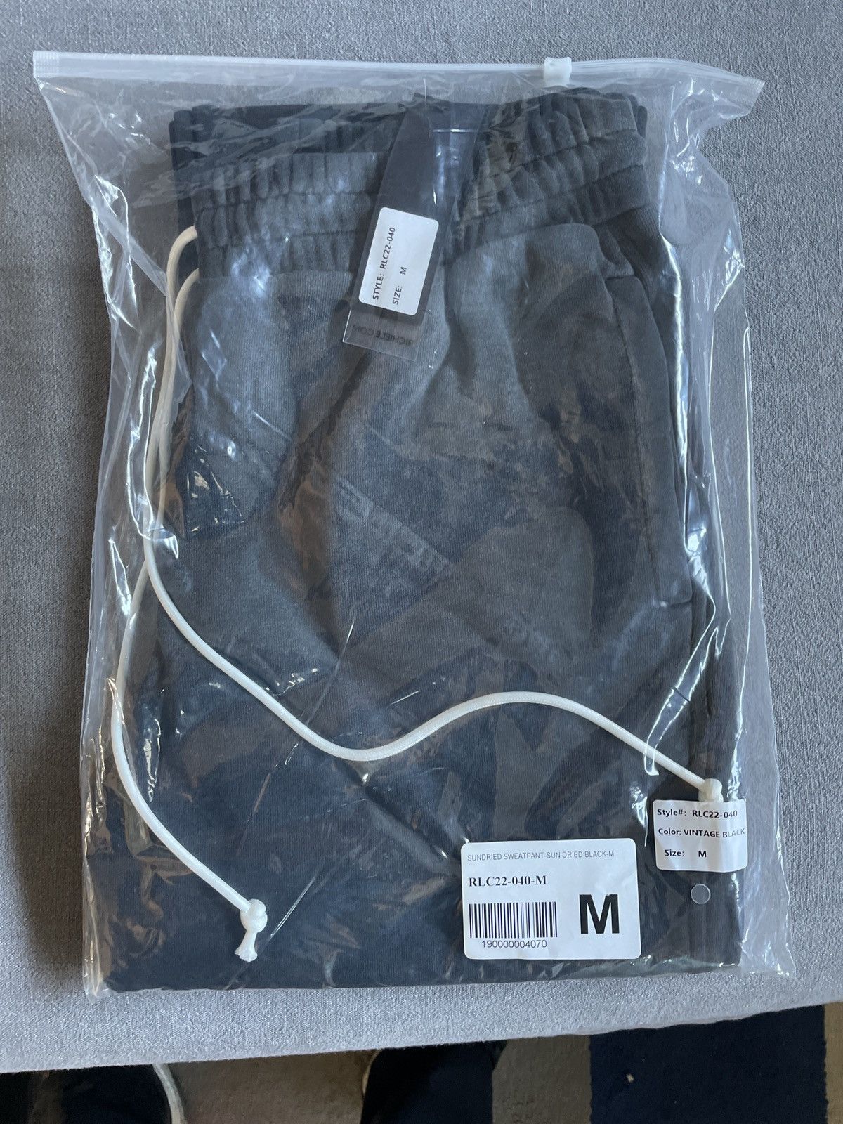 Richie Le Collection Sundried Sweatpants Vintage Black | Grailed