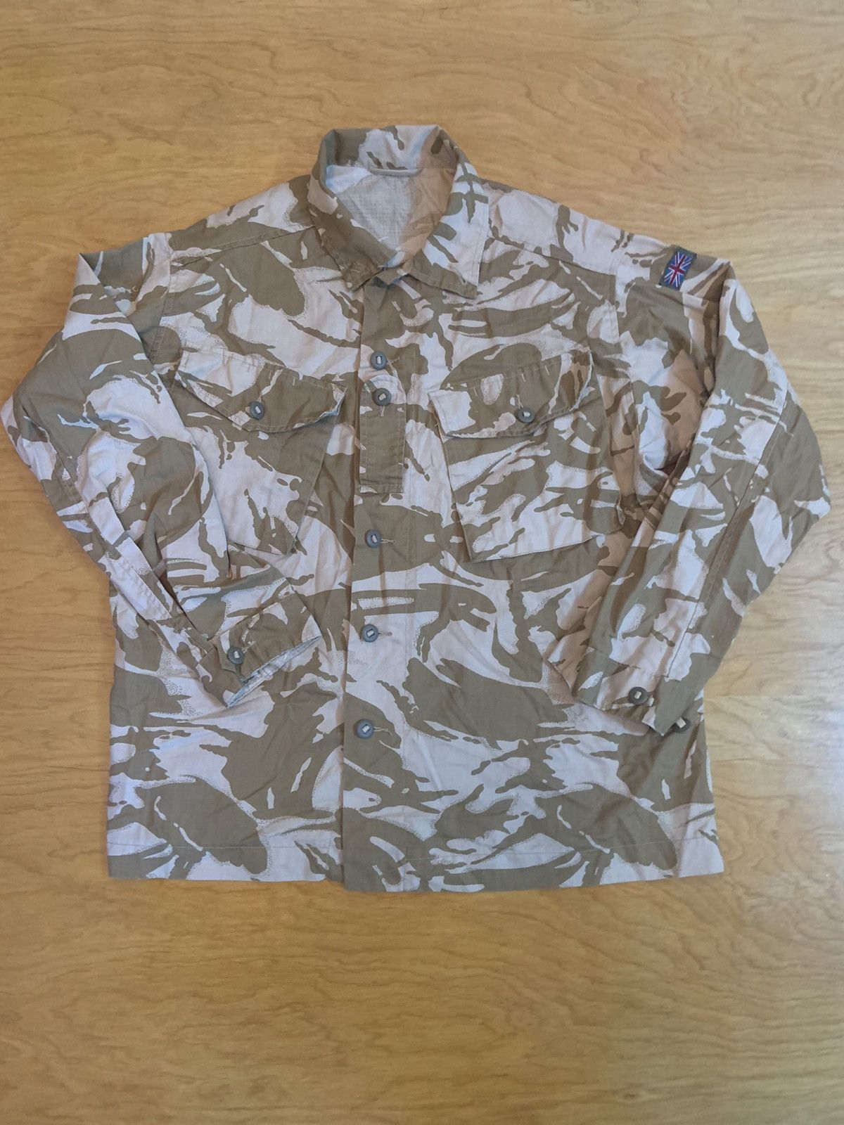 Military × Streetwear × Vintage British Desert DPM Camo BDU Long Sleeve ...