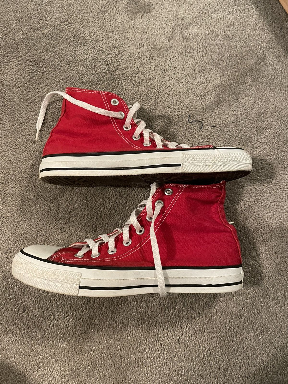 Vintage vintage 90s-early 00s red converse chuck taylor high | Grailed