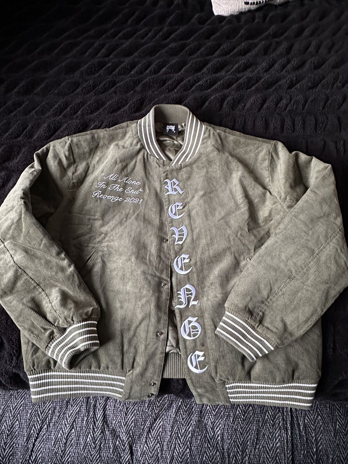 Revenge Revenge Green Crosshair bomber Jacket | Grailed