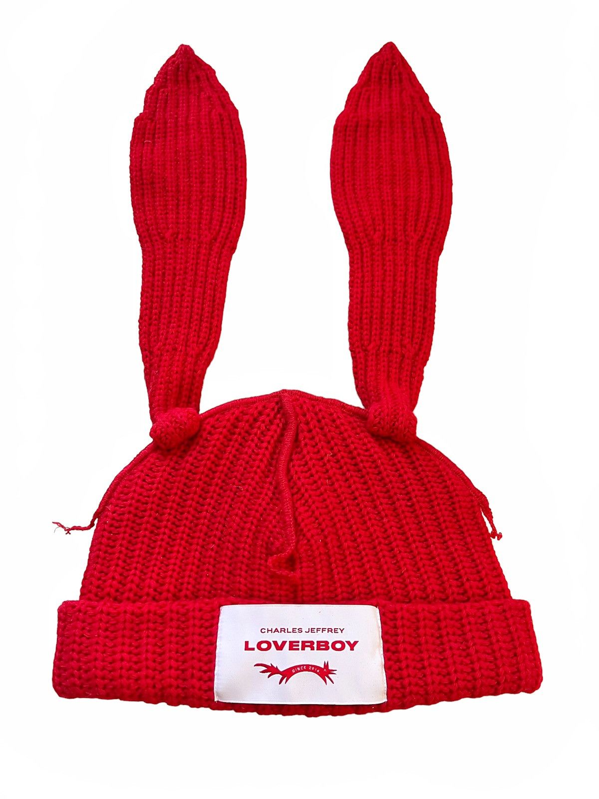 Charles Jeffrey LOVERBOY Exclusive Red Bunny Ear Cap | Grailed