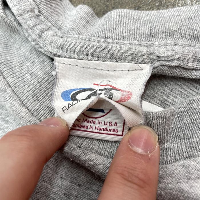 Vintage vintage 90s Terry Lamonte grey NASCAR racing graphic T-shirt ...