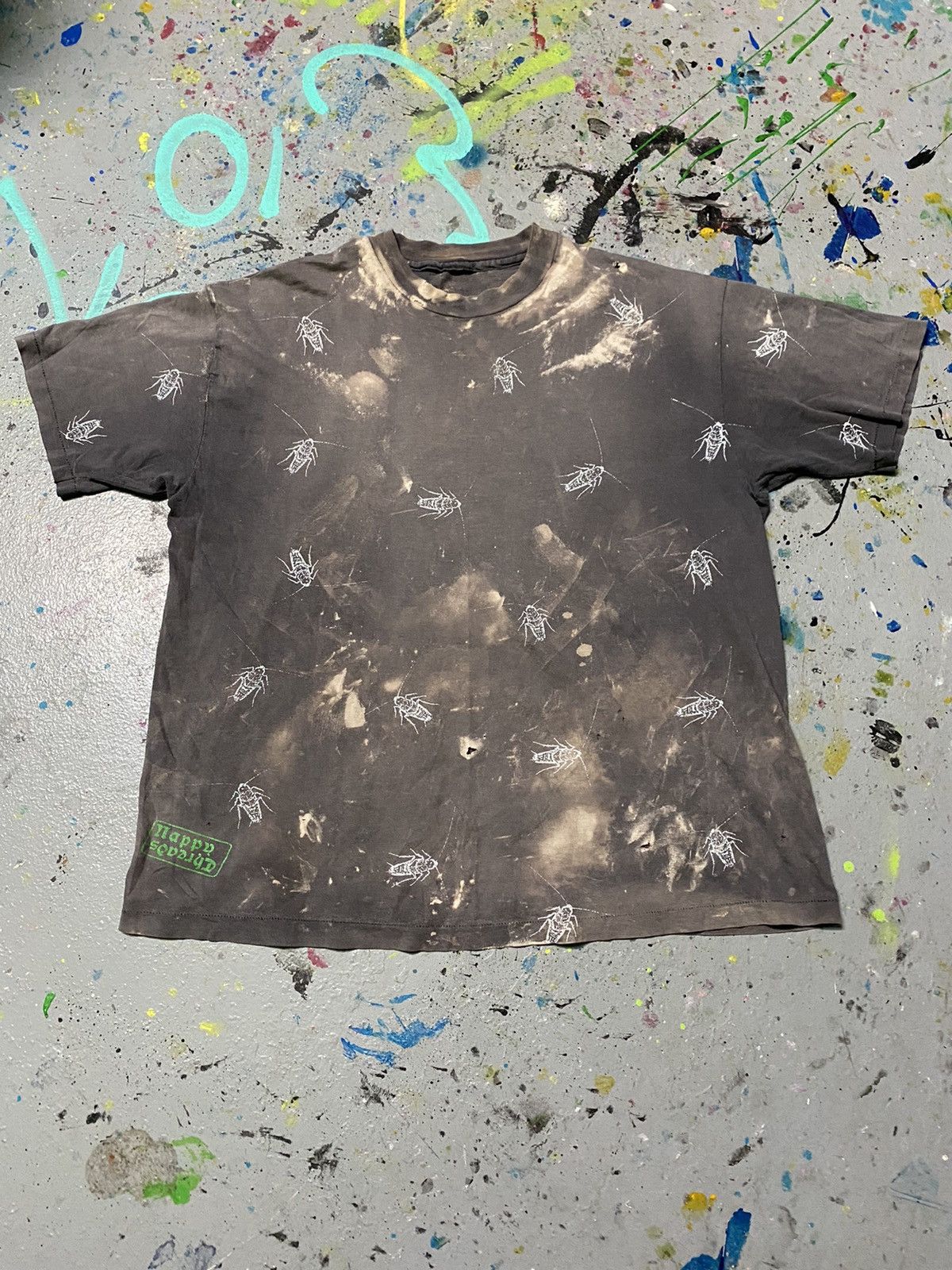 Vintage Nappy threads AOP punk cockroach T-shirt 90s single stitch ...