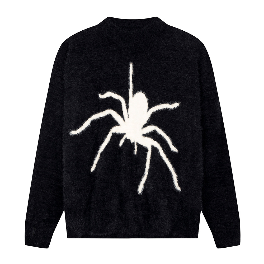 Coloured Cable Knit Sweater × Japanese Brand × Streetwear Spider ...