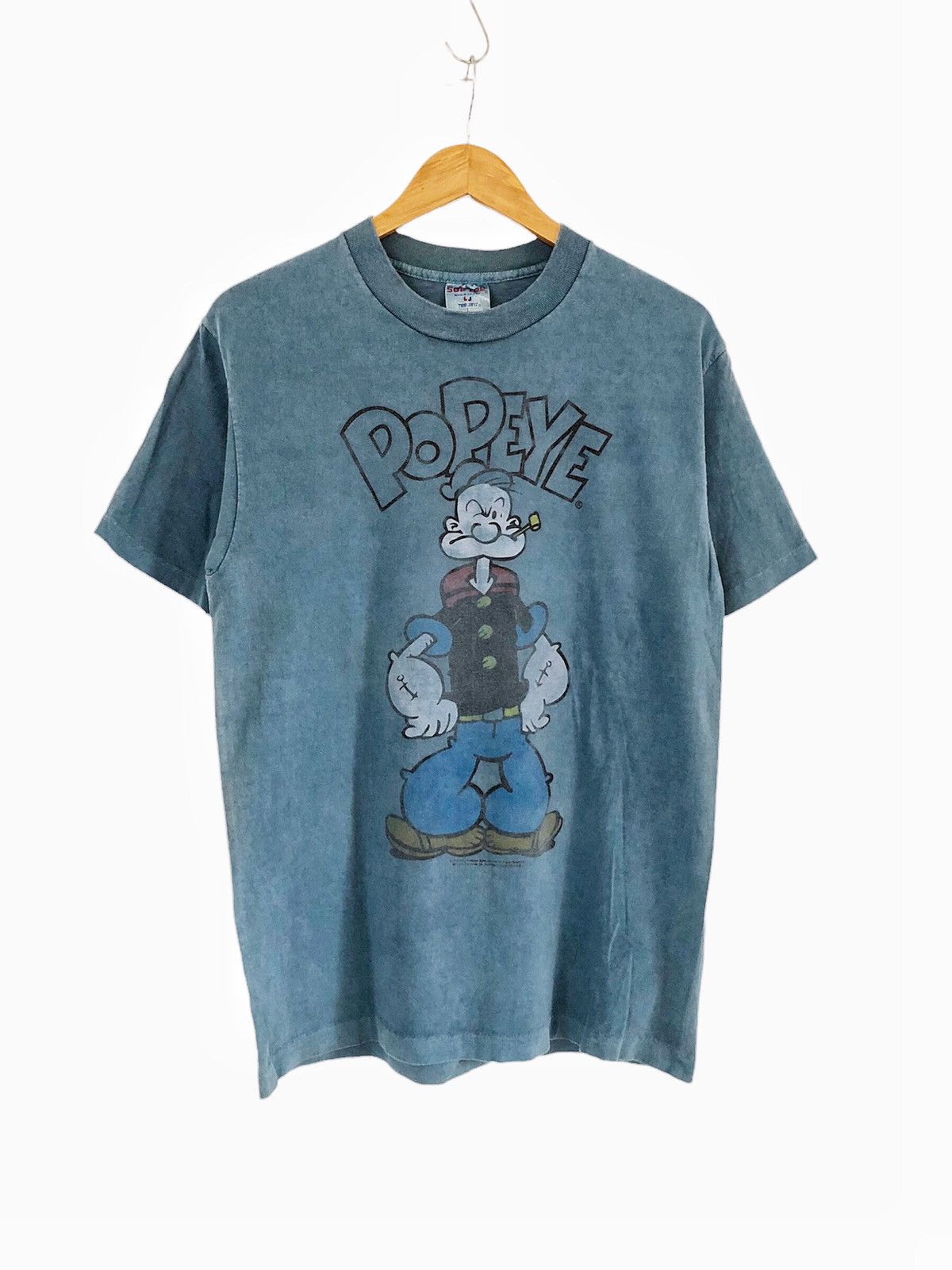 Vintage 🔥Very Rare 🔥Vintage 1992 Popeye inside print single stitch ...