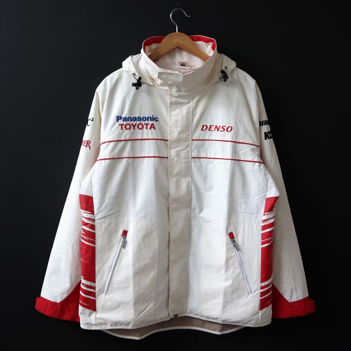 Vintage TOYOTA PANASONIC DENSO Racing Motorsport Heavyweight Jacket ...