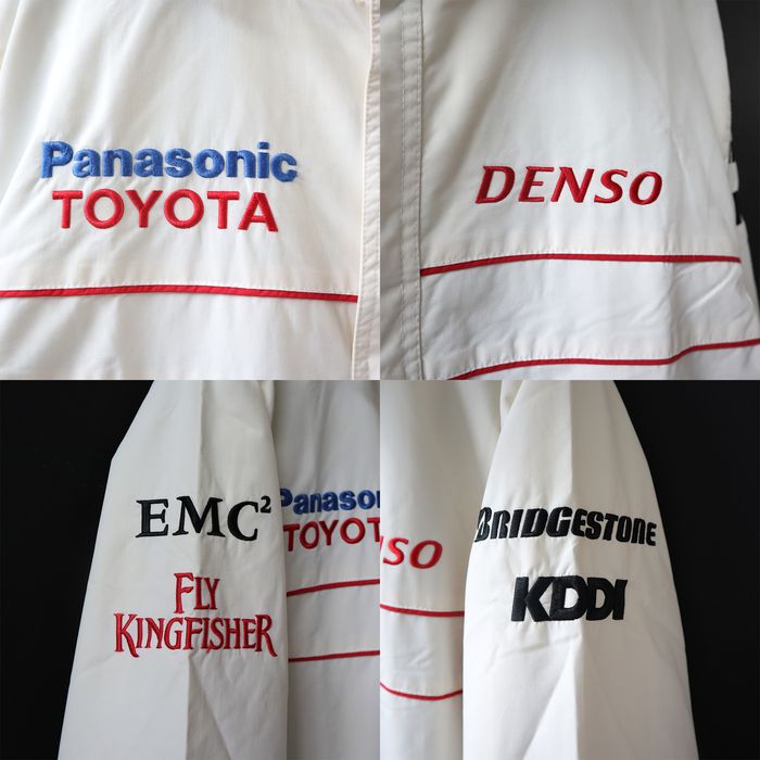 Vintage TOYOTA PANASONIC DENSO Racing Motorsport Heavyweight Jacket ...