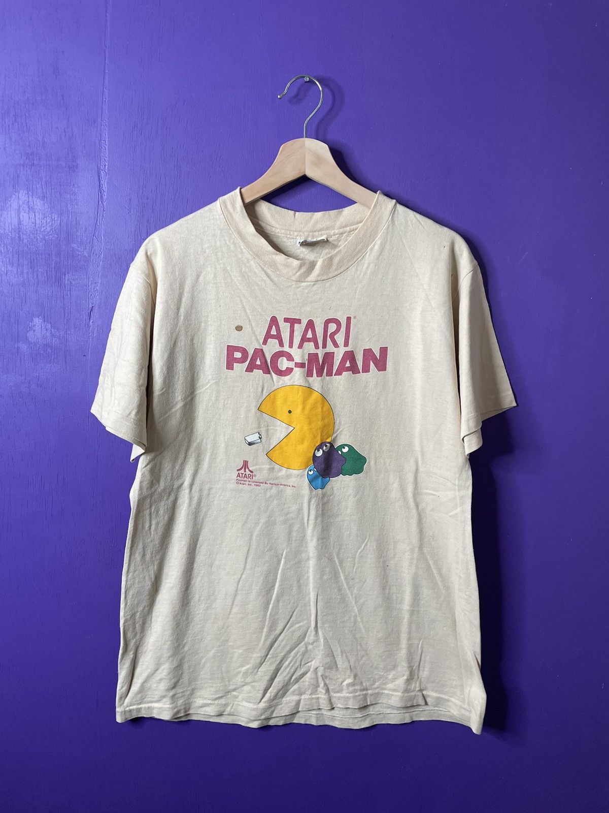 Made In Usa × Vintage Vintage 1982 Atari PAC-Man promo t-shirt | Grailed