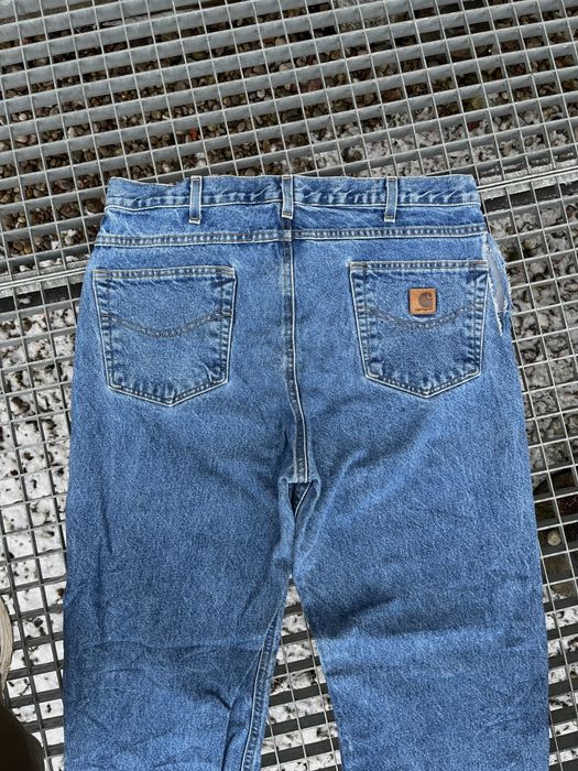 Vintage Vintage 90s Carhartt Baggy Work Denim Jeans Pants | Grailed