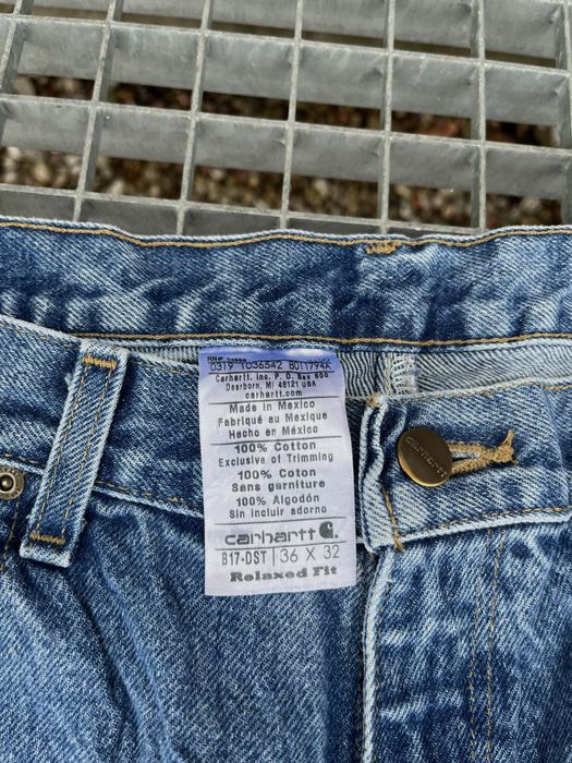 Vintage Vintage 90s Carhartt Baggy Work Denim Jeans Pants | Grailed