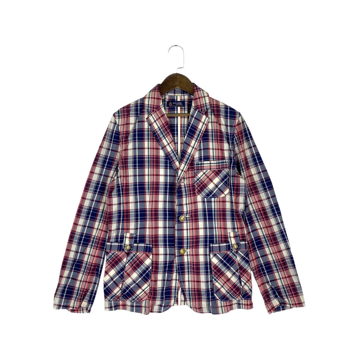 Duffer Of St George Duffer Of St. George Light Plaid Cotton Jacket Coat ...