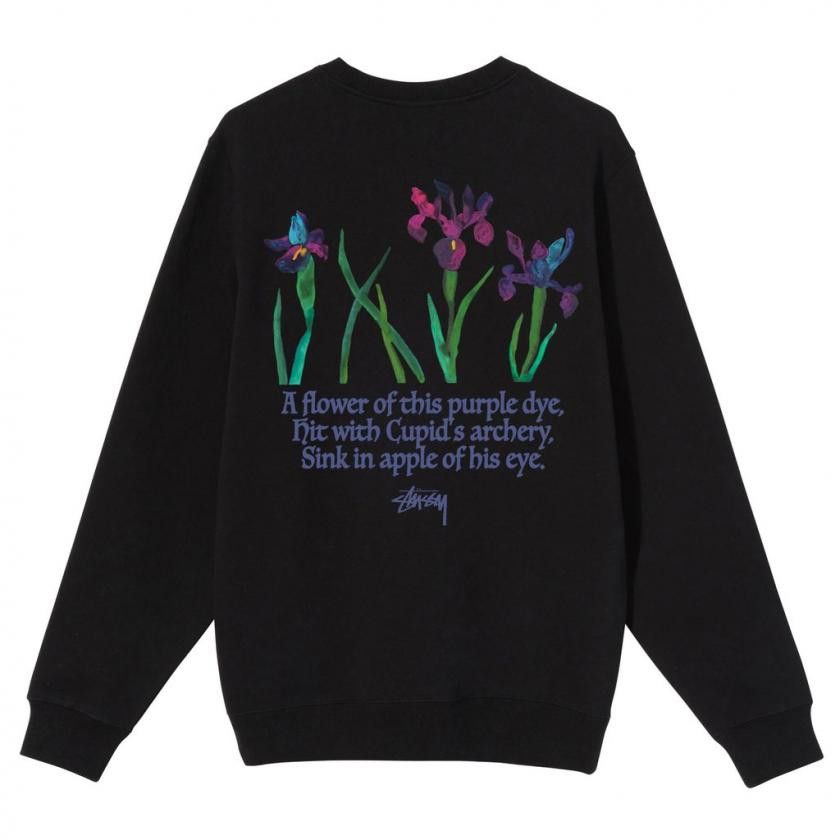 Streetwear × Stussy Stussy Water Flowers Crew (XL) | Grailed
