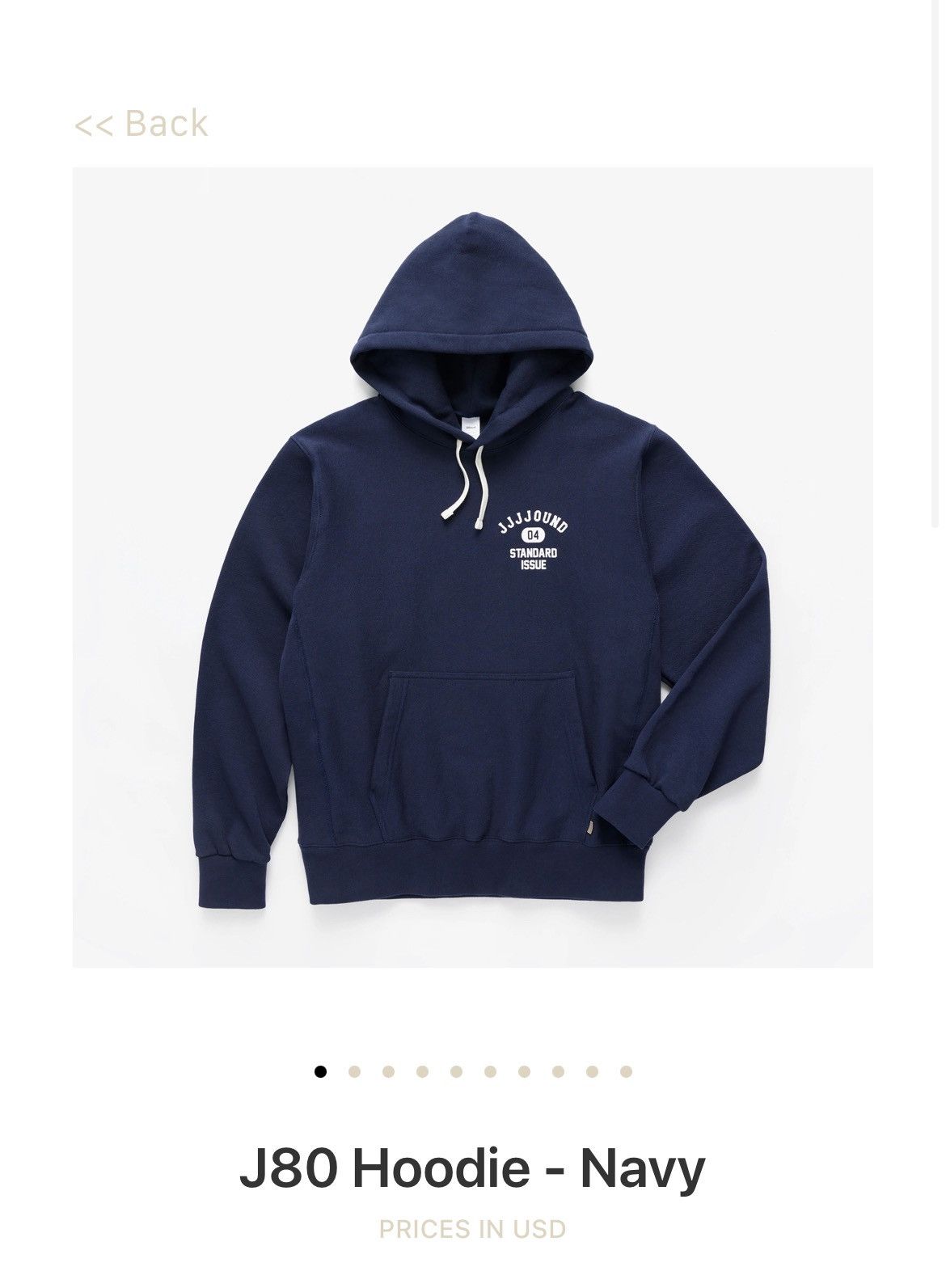 JJJJound J80 Hoodie - Navy | Grailed