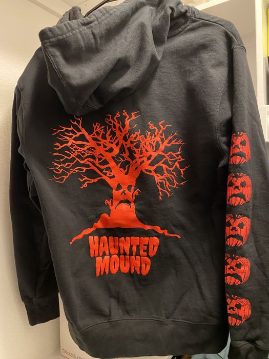 Goth Money Sematary Haunted Mound new Skellingtons Logo Hoodie Red 2023 ...