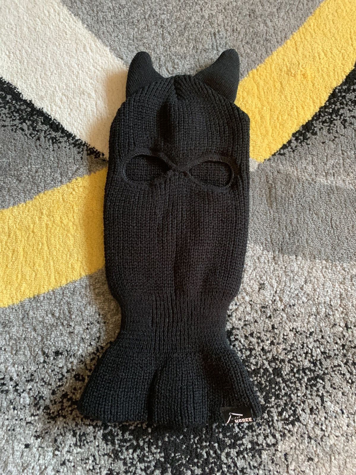 Vintage Ski Mask With Horns Black | Grailed