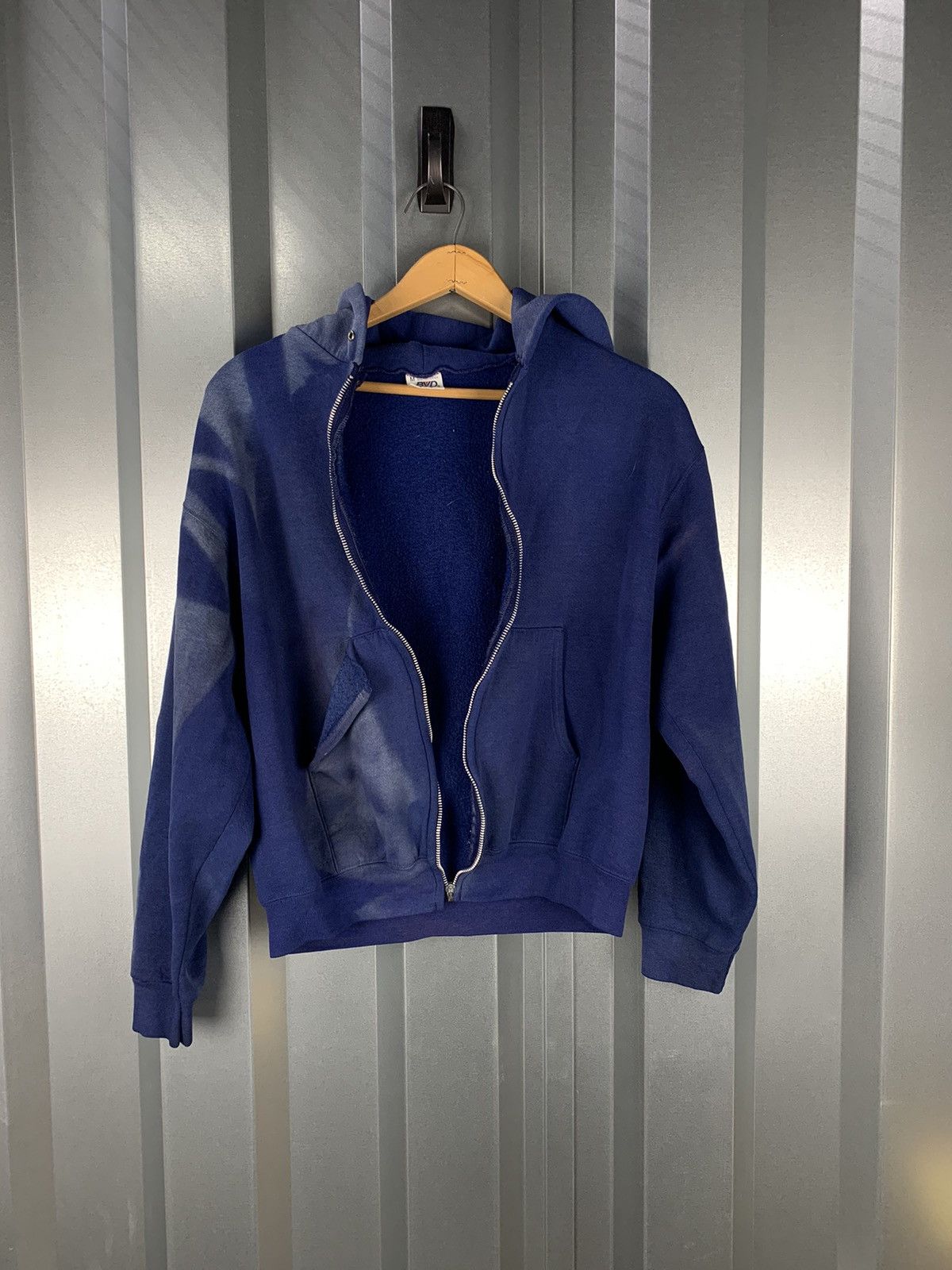 Vintage 1980’s Vintage BVD Blue Full Zip 50/50 Blend Hoodie | Grailed