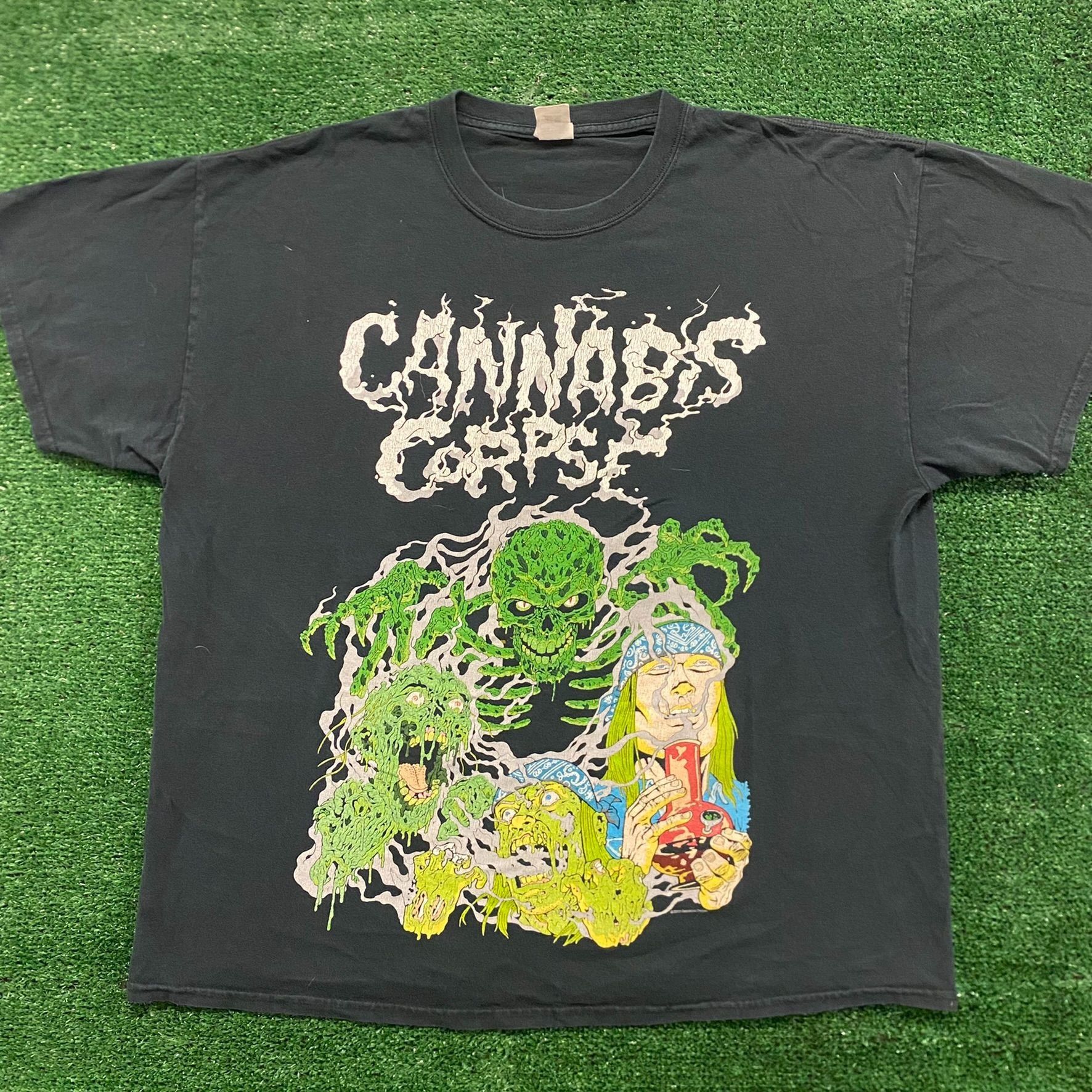 Band Tees × Streetwear × Vintage Cannabis Corpse Vintage 420 Stoner ...