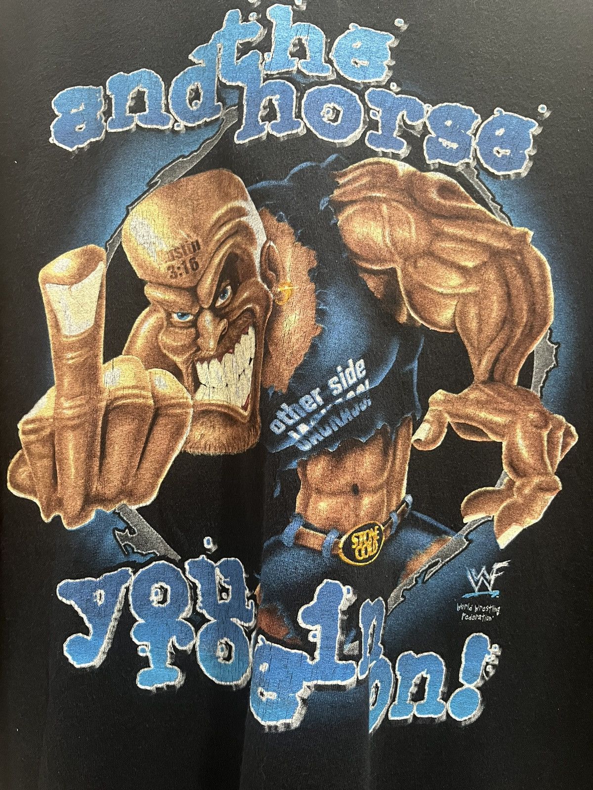 Vintage × WWF Vintage WWF Animated Austin 3:16 | Grailed