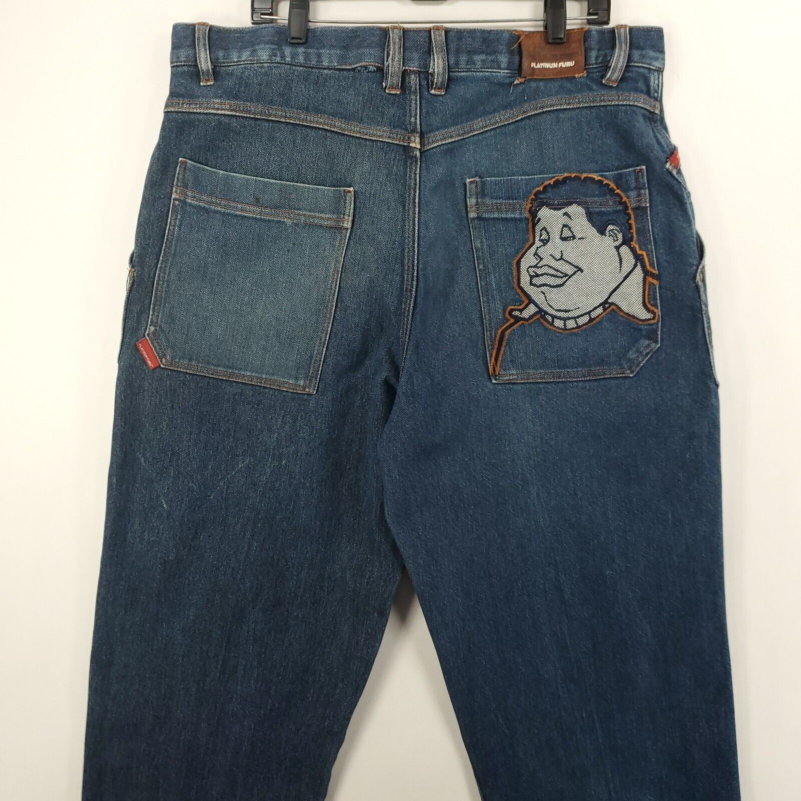Fubu Vintage Fubu Platinum Fat Albert Jeans Mens 40x34 Hip Hop Baggy ...