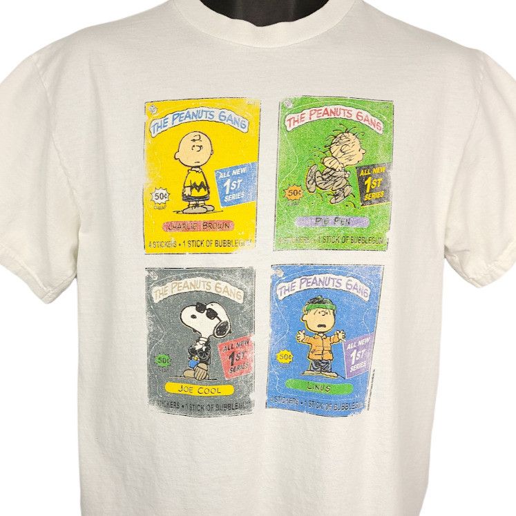 Vintage The Peanuts Gang T Shirt Vintage 90s Charlie Brown Snoopy Linus Pig Pen Medium | Grailed