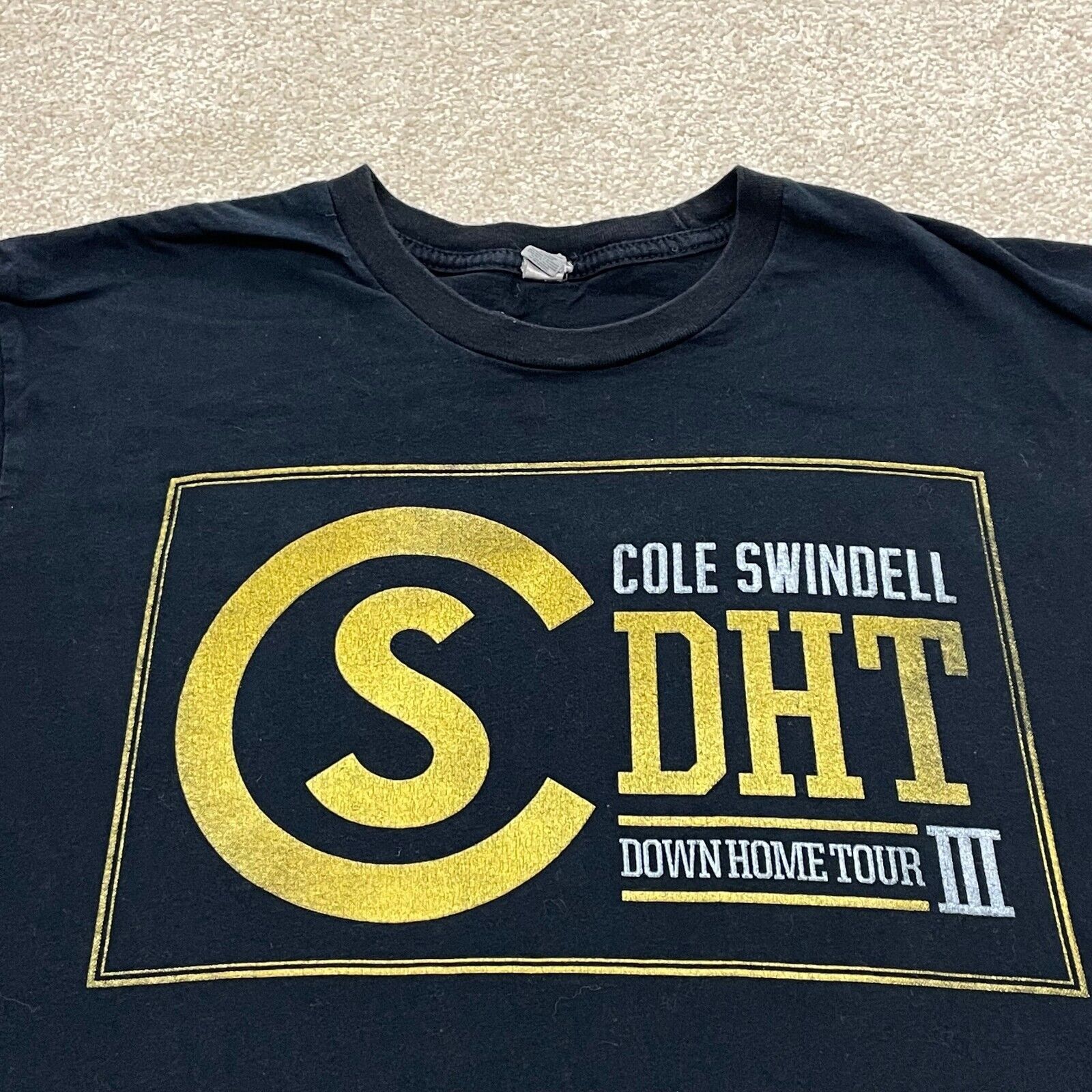Vintage Cole Swindell T Shirt Men Small Adult Black Country Music ...
