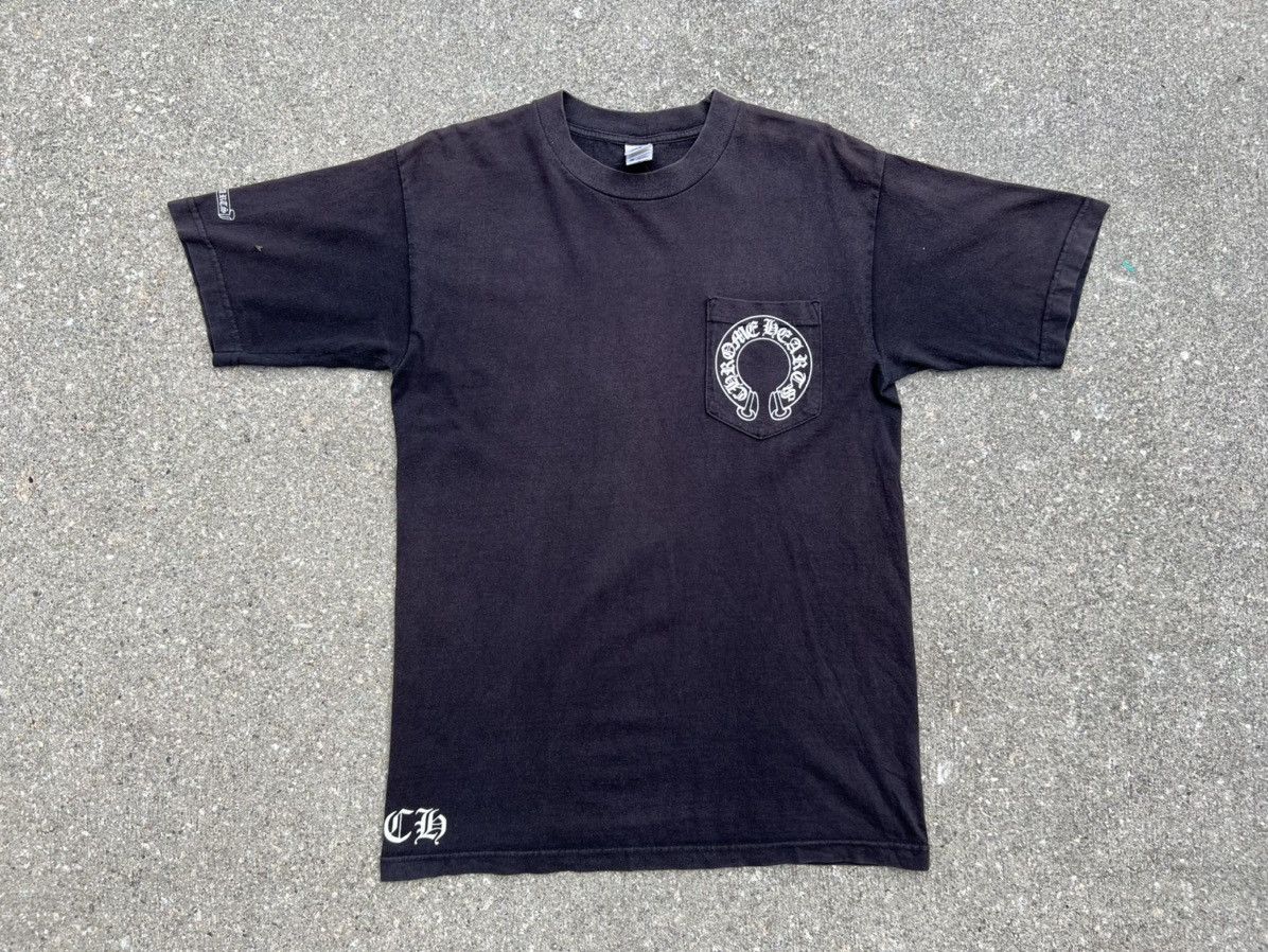 Chrome Hearts Vintage Chrome Hearts Made in Usa Sun Faded Black t shirt ...