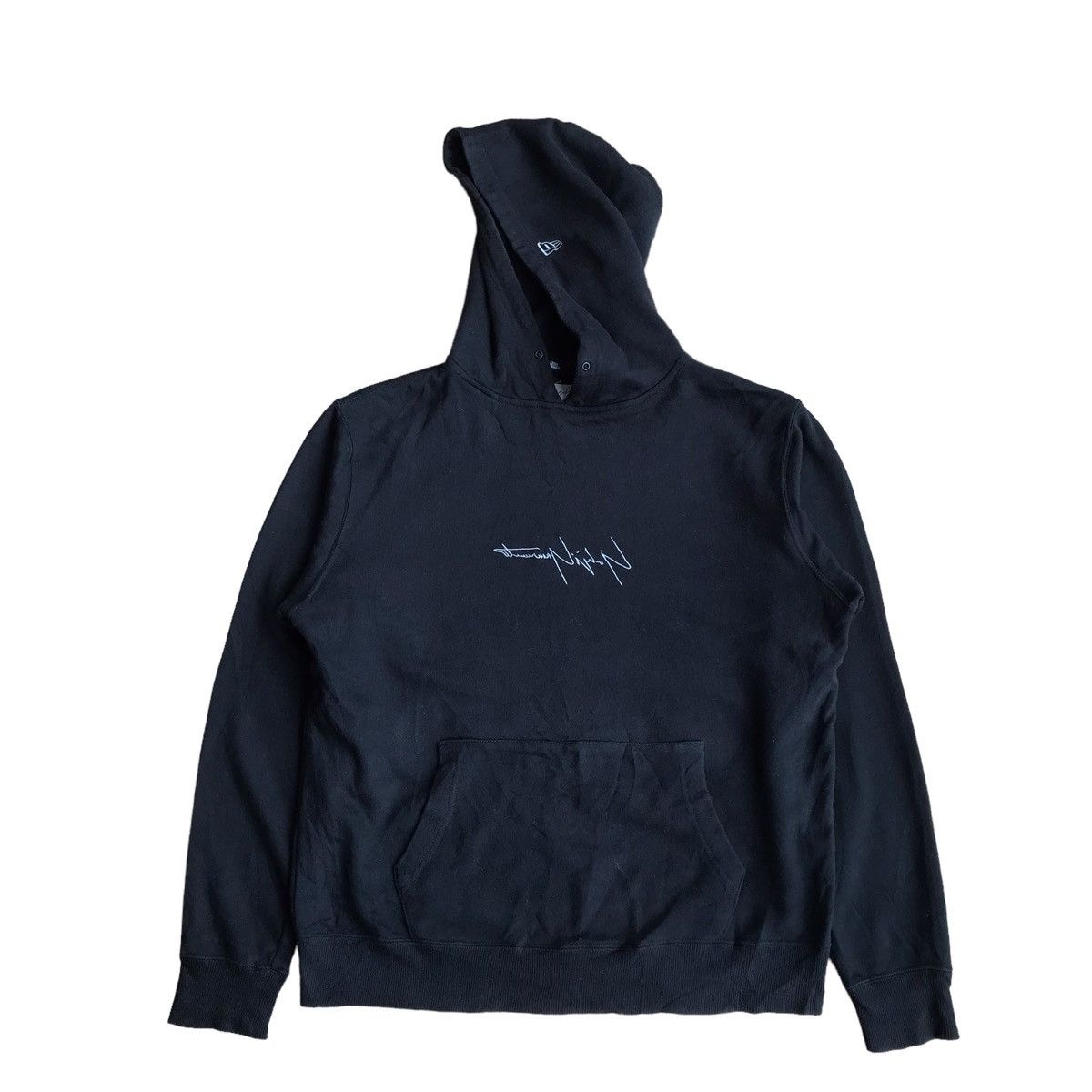 Yohji Yamamoto Yohjiyamamoto x New Era Logo Font Pullover Hoodie | Grailed