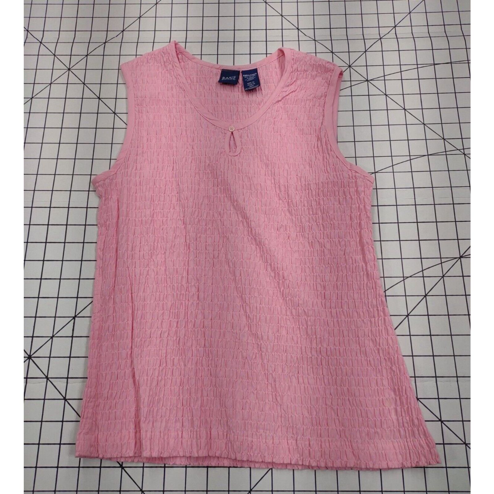 Basic Editions Vintage 80s Tank Top Pleated Basic Editions Women's ...