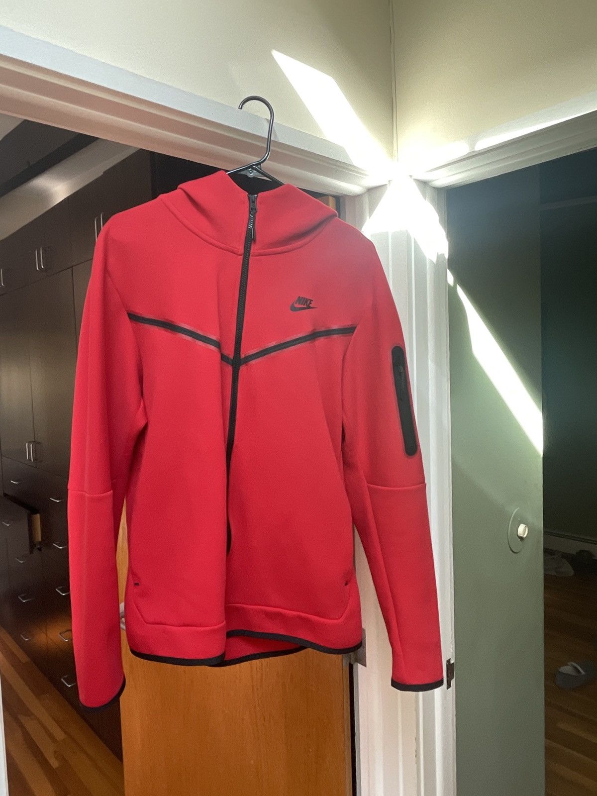 Nike Red Nike Tech Fleece Hoodie Size L | Grailed