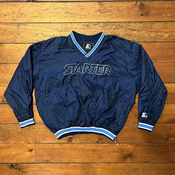 Starter Vintage Starter Pullover Windbreaker Jacket; Mens XL; Blue ...