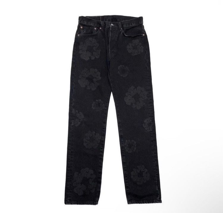 DENIM TEARS × Levi's × Streetwear Denim Tears Mono Wreath Jeans | Grailed
