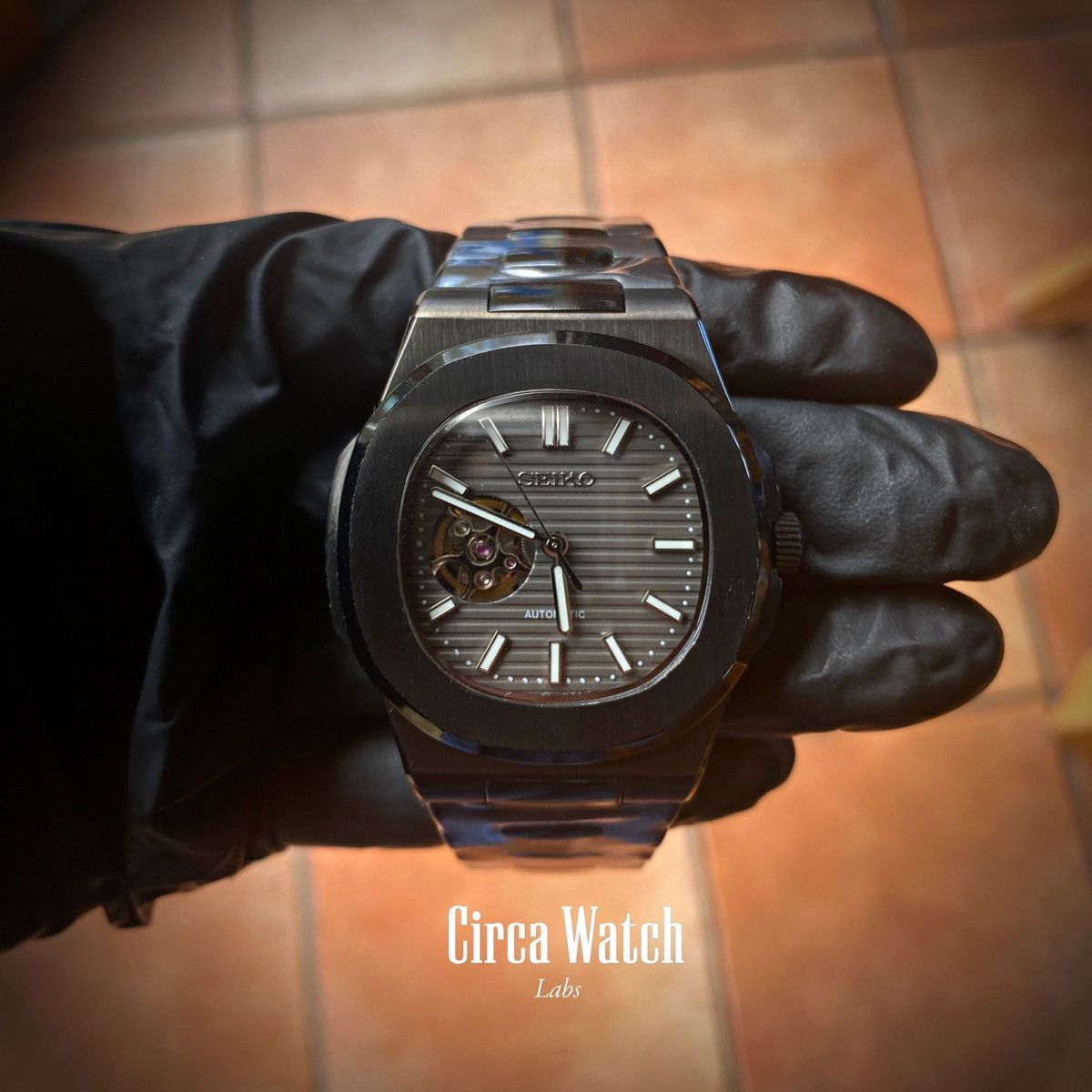 Seiko Seiko custom nautilus’ style men’s luxury watch | Grailed