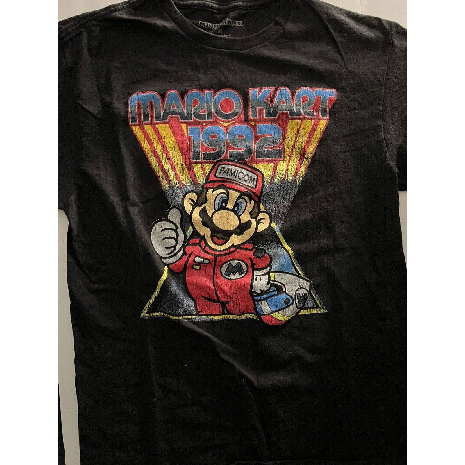 Nintendo Super Mario Cart 1992 Nintendo Med Video Game Distressed | Grailed
