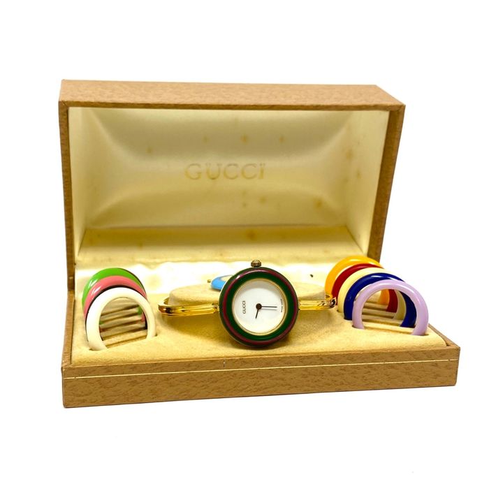 Gucci Gucci Color Change Bezel Watch 1100L | Grailed Gucci Gucci Color Change Bezel Watch 1100L | Grailed