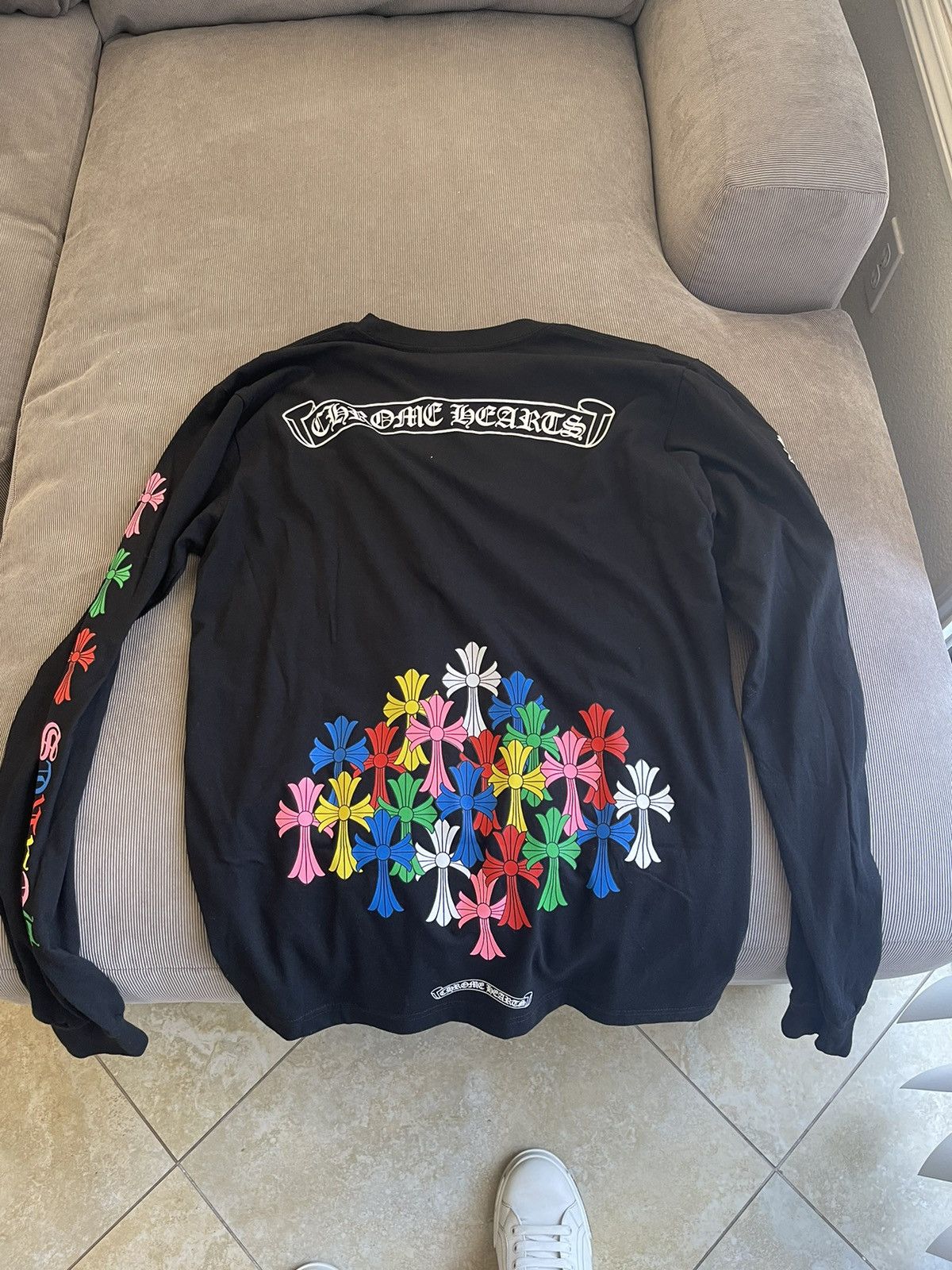 Chrome Hearts Multi colored chrome hearts long sleeve | Grailed