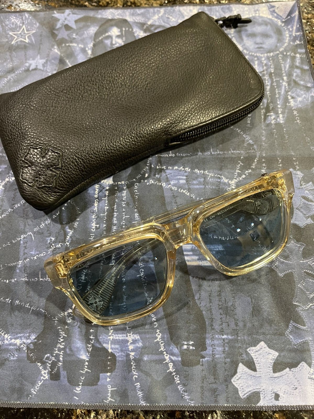 Chrome Hearts Chrome Hearts Box Officer CHI Glasses Silver Dagger | Grailed