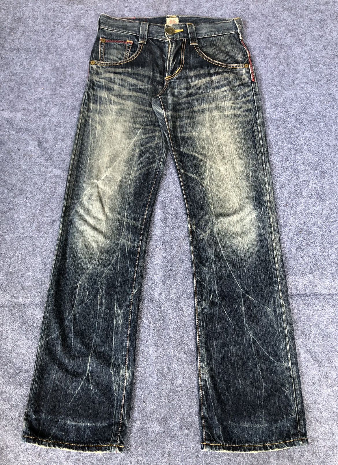 Archival Clothing × Edwin × Japanese Brand Vintage’Y2k🔥EDWIN BLUE TRIP🔥ThunderStorm Distressed ...