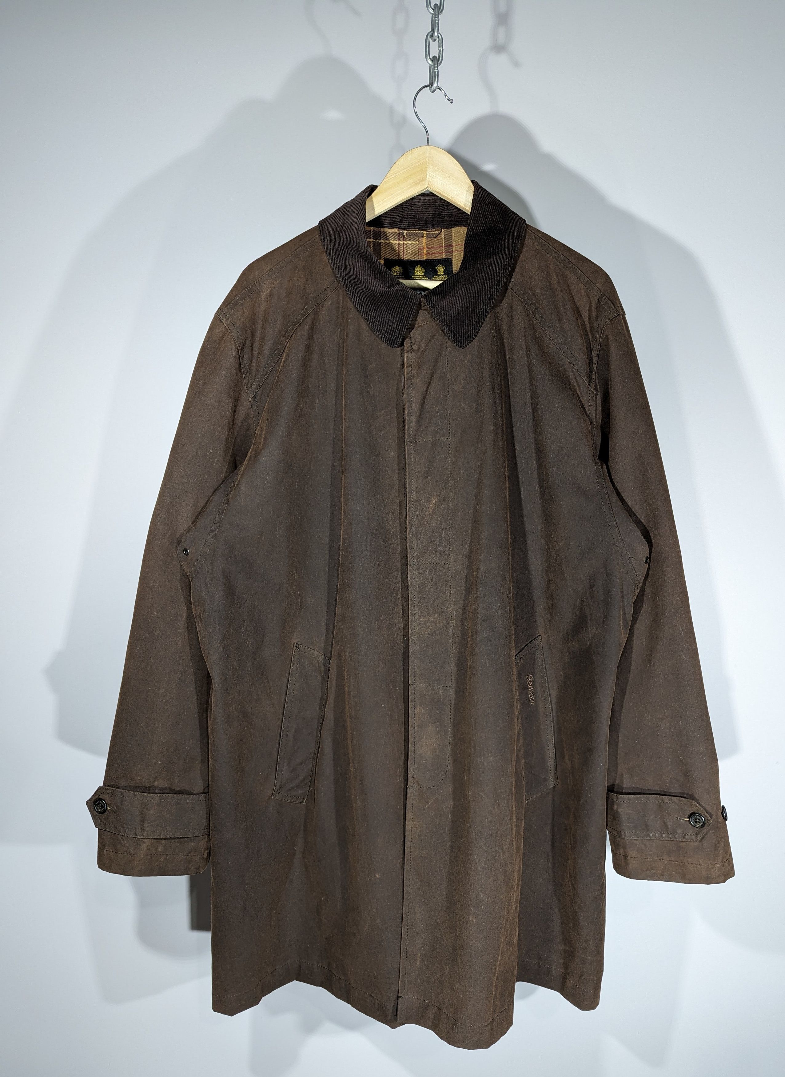 Barbour Barbour Merton Mac Wax Coat Jacket XXL Waxed Cotton England ...